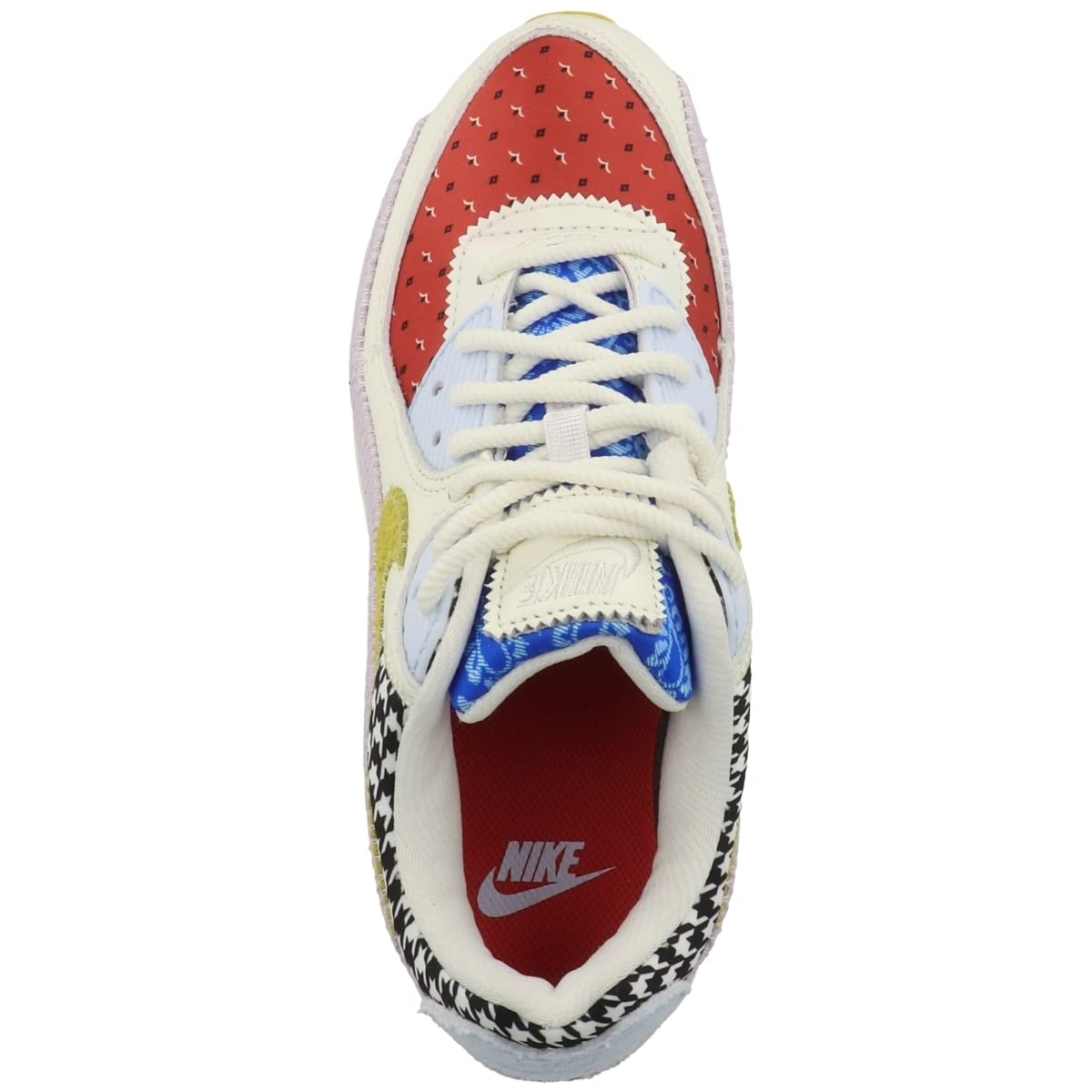 Nike Women's Air Max 90 Sail/Bright Citron-Doll Patch Sz7