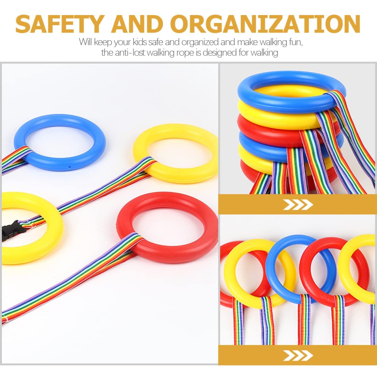 Walking Rope for Preschool,Kids Walking Rope,Kindergarten Walking Rope, 6/12/24/36Pcs Preschool Walking Rope with Handles (24PCS)