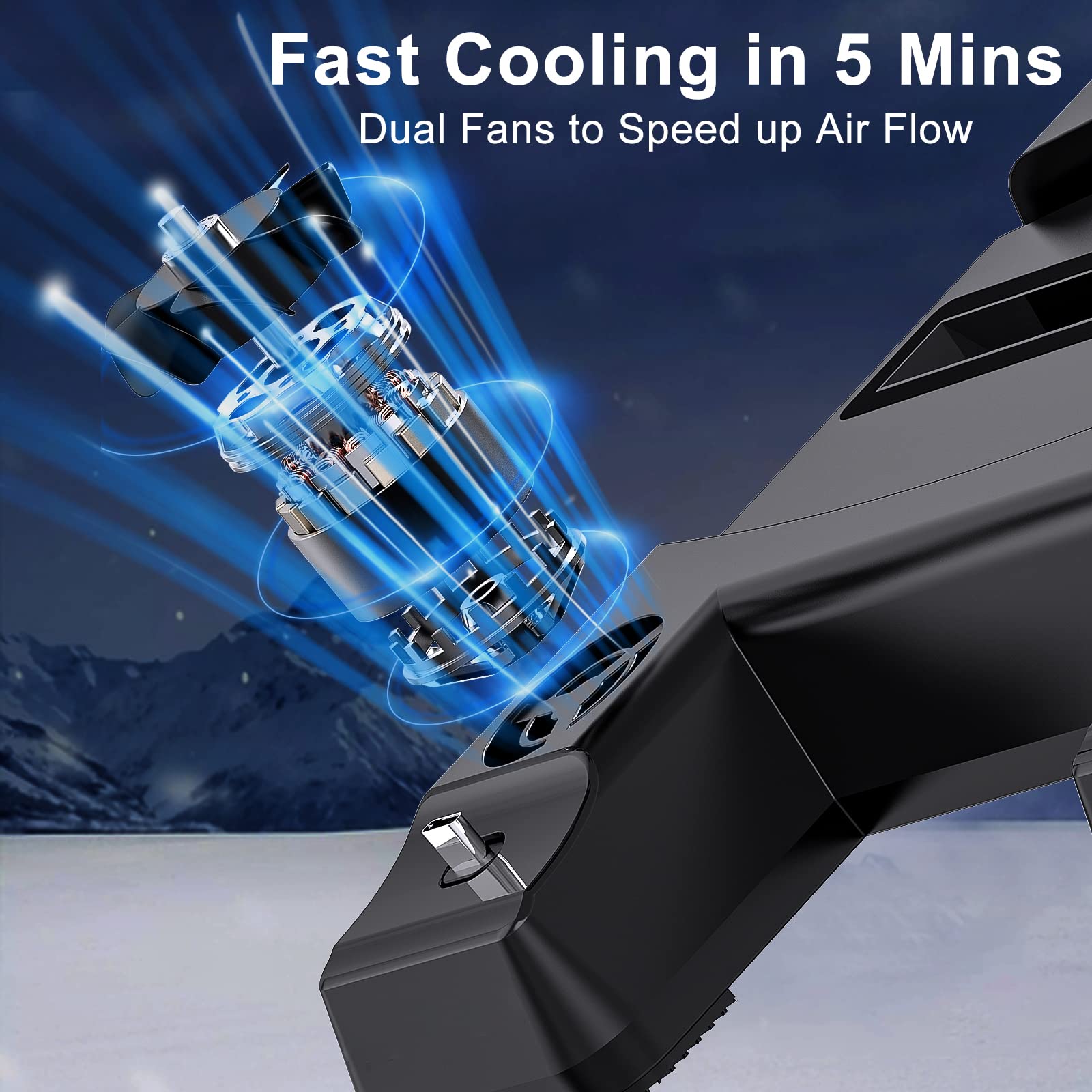 PS5 Stand with Cooling Station for PlayStation5 Disc & Digital Edition, Dual PS5 Controller Charging Station Dock, with Cooling Fan,11 Games Storage