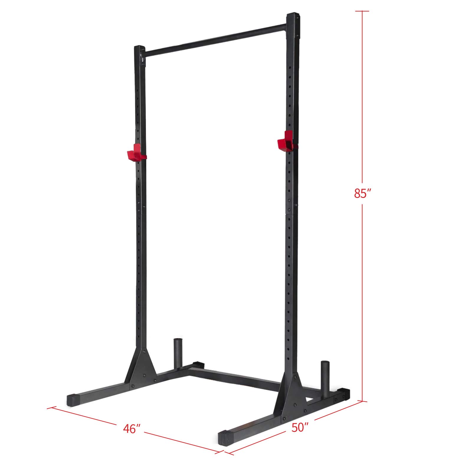MENCIRO Power Rack 500LB Max Load Adjustable Power Cage Squat Rack Stand with J-Hooks for Home Gym Full Body Multi-Function Fitness Workout