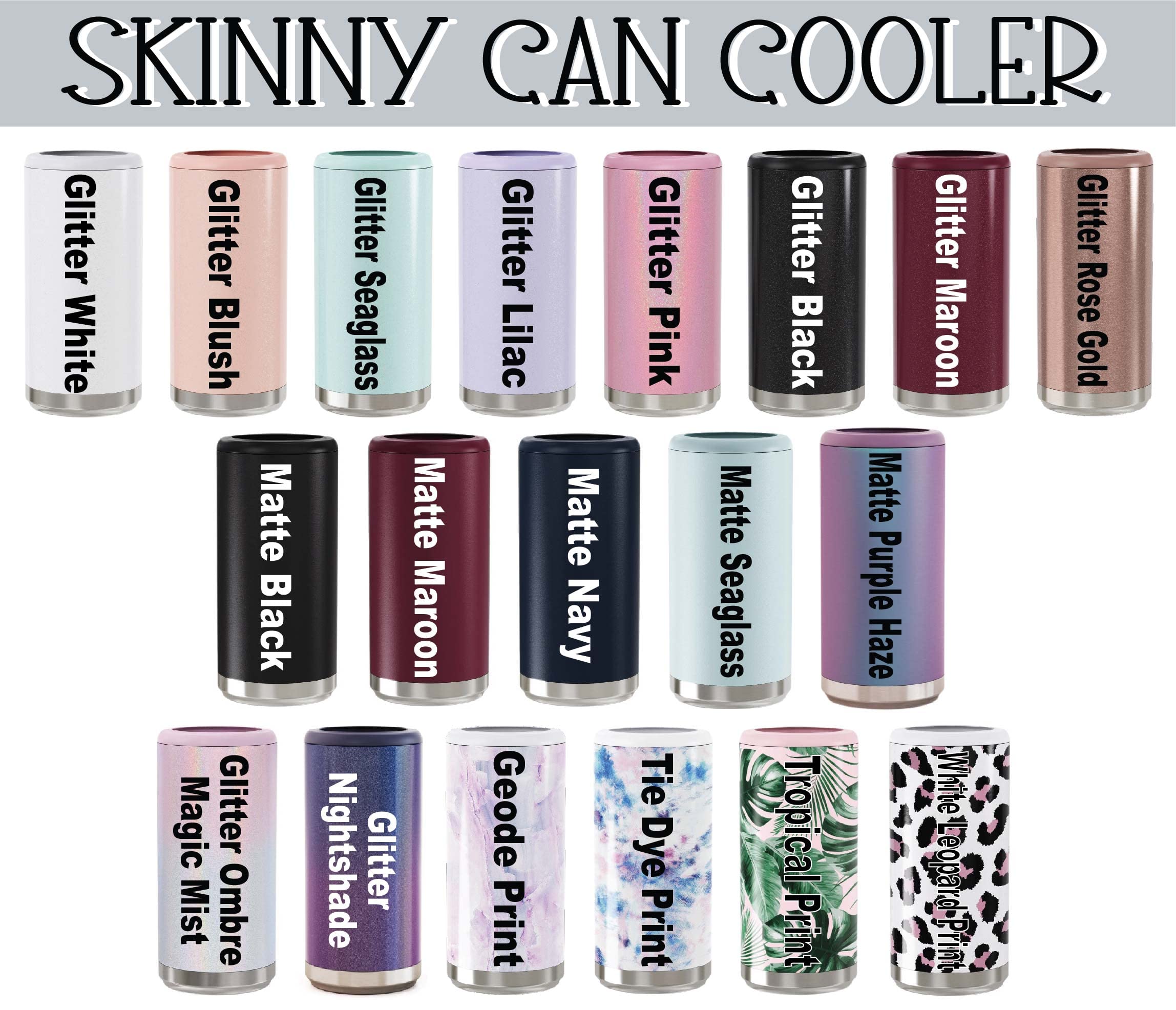 Personalized Skinny Can Cooler-Seltzer Can Cooler-Skinny Seltzer-Bridesmaid Gift-Slim Can Cooler-Customized Girls Trip Gif