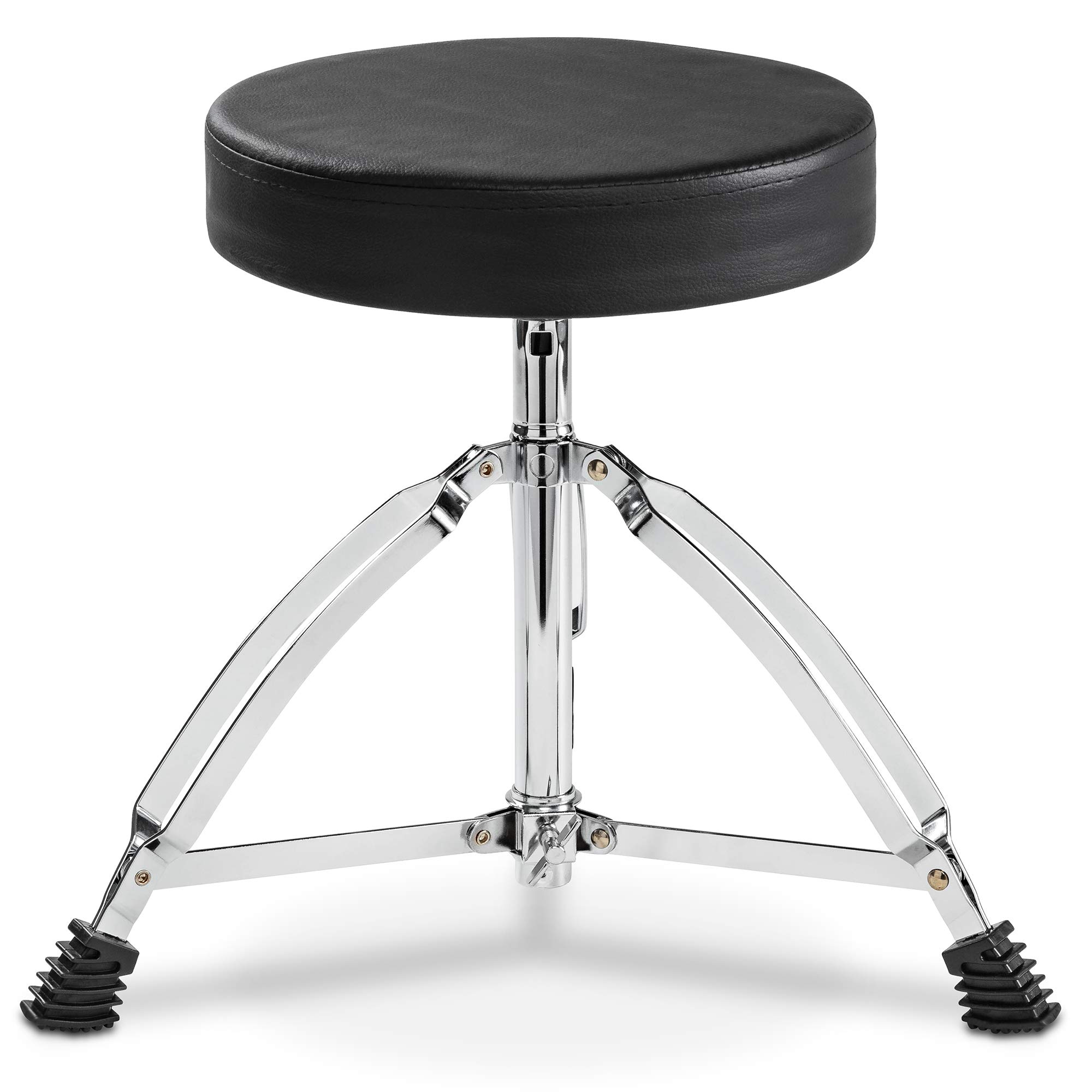 LyxJam Drum and Keyboard Throne Stool Padded Soft Seat Height Adjustable Portable Foldable Drummer Seat for Kids and Adults
