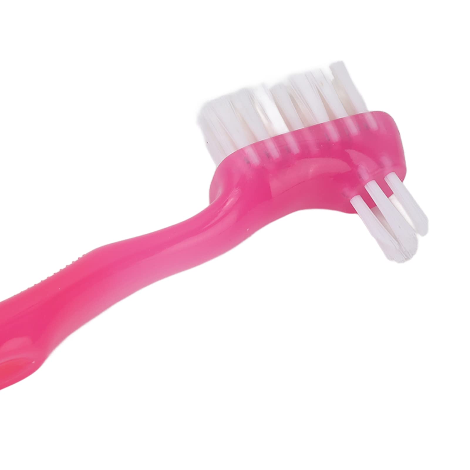 ZJchao False Teeth Cleaning Brush Elderly Portable Plaque Dirt Removal Denture Brush Home Travel()