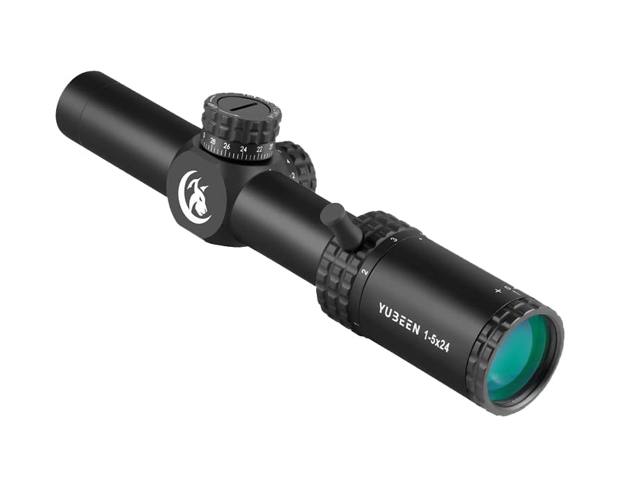 Nabila 1-5x24 Rifle Scope Second Focal Plane(SFP) Miling Reticle with Scope Rings 30mm Picatinny High Profile&Anti-Cant Level