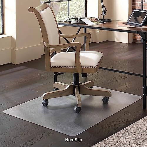 Office Chair Mat for Hard Floor,Plastic Floor Mat,Floor Protector Mat,47INX47IN,27.5INX55IN,23.6INX31.5IN,Transparent Anti-Slip,for Home and Office Use,0.02"/0.04"/0.06"/0.08"/0.12",Waterproof (Size