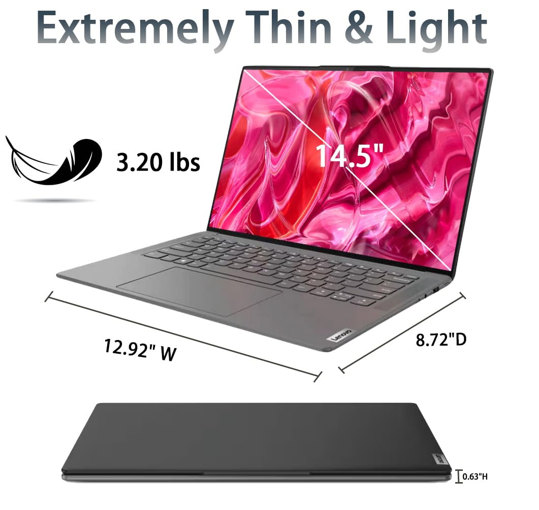 Lenovo Slim 7 Pro X 14.5" 3K 400Nits 120Hz Multi-touch Notebook - TÜV - R9 6900HS - RTX 3050-32GB LPDDR5 6400MHz RAM - Win 11 Pro (32GB RAM | 1TB SSD)