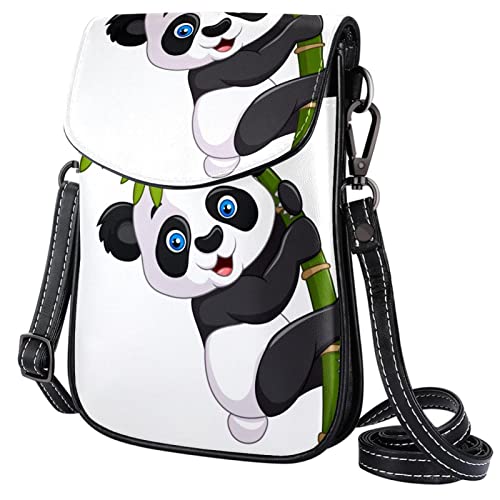 Small Crossbody Bag Panda Cell Phone Purse Wallet