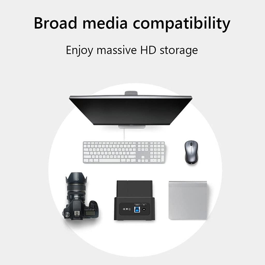 ZLXDP External Case HDD Hard Drive Disk Enclosure Dock Storage Box 2.5 3.5 Inch Hard Drive Station USB 3.0 to SATA