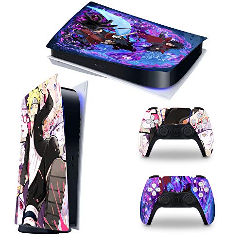 Leaf Village - PS5 Digital Edition Skin Console and 2 Controller, Vinyl Decal Sticker Full Cover Protective