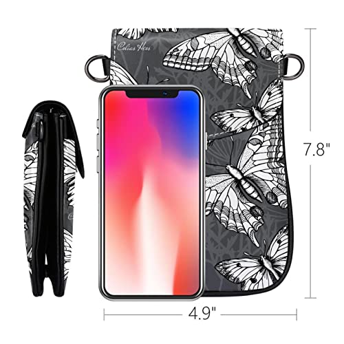 Small Crossbody Bag Butterfly Cell Phone Purse Wallet