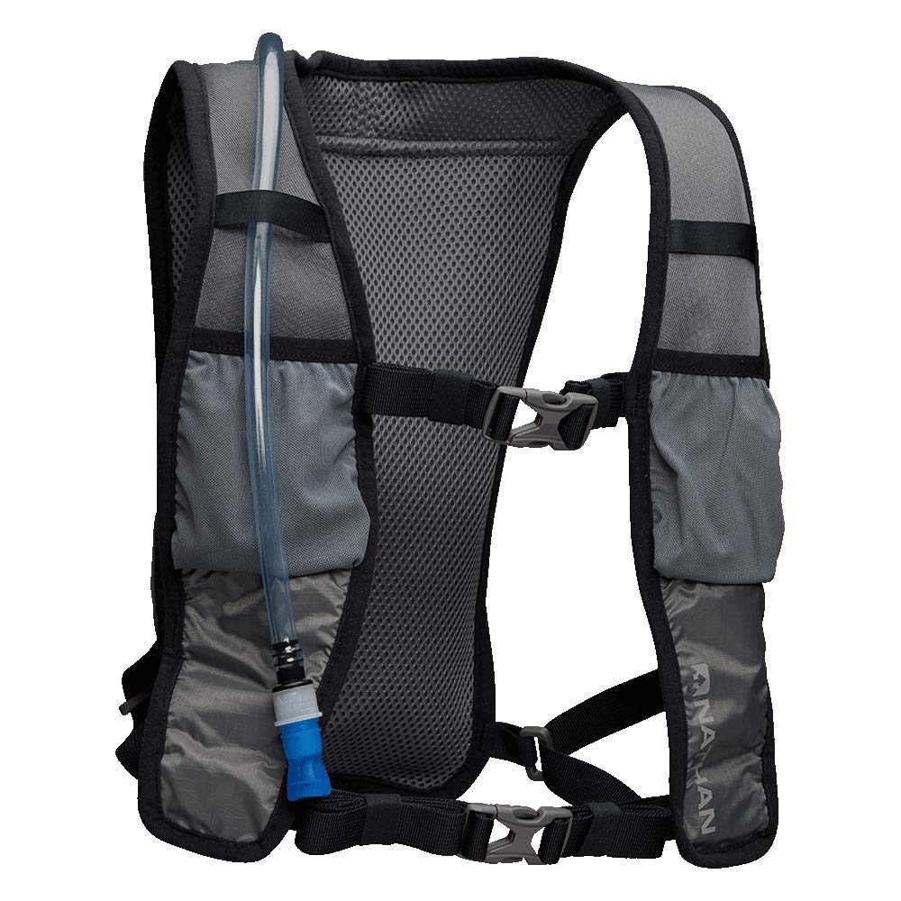 Nathan QuickStart Lite. Running Vest/Hydration Pack. 3L Storage with 1.5L (1.5 Liter) Bladder Included. for Men and Women OSFM Adjustable Straps. Phone Holder Pockets, Zippers