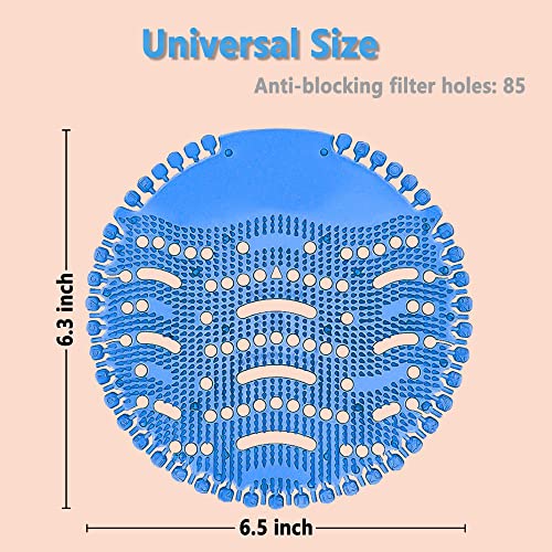 UFRITAN 7 Pack Urinal Screens Deodorant, Urinal Screen, Splash Proof & Odor Freshener, Urinal Mats for Restrooms at Home, Offices, Schools, and Malls, Scent Lasts 30 Days, Non-Clogging Design