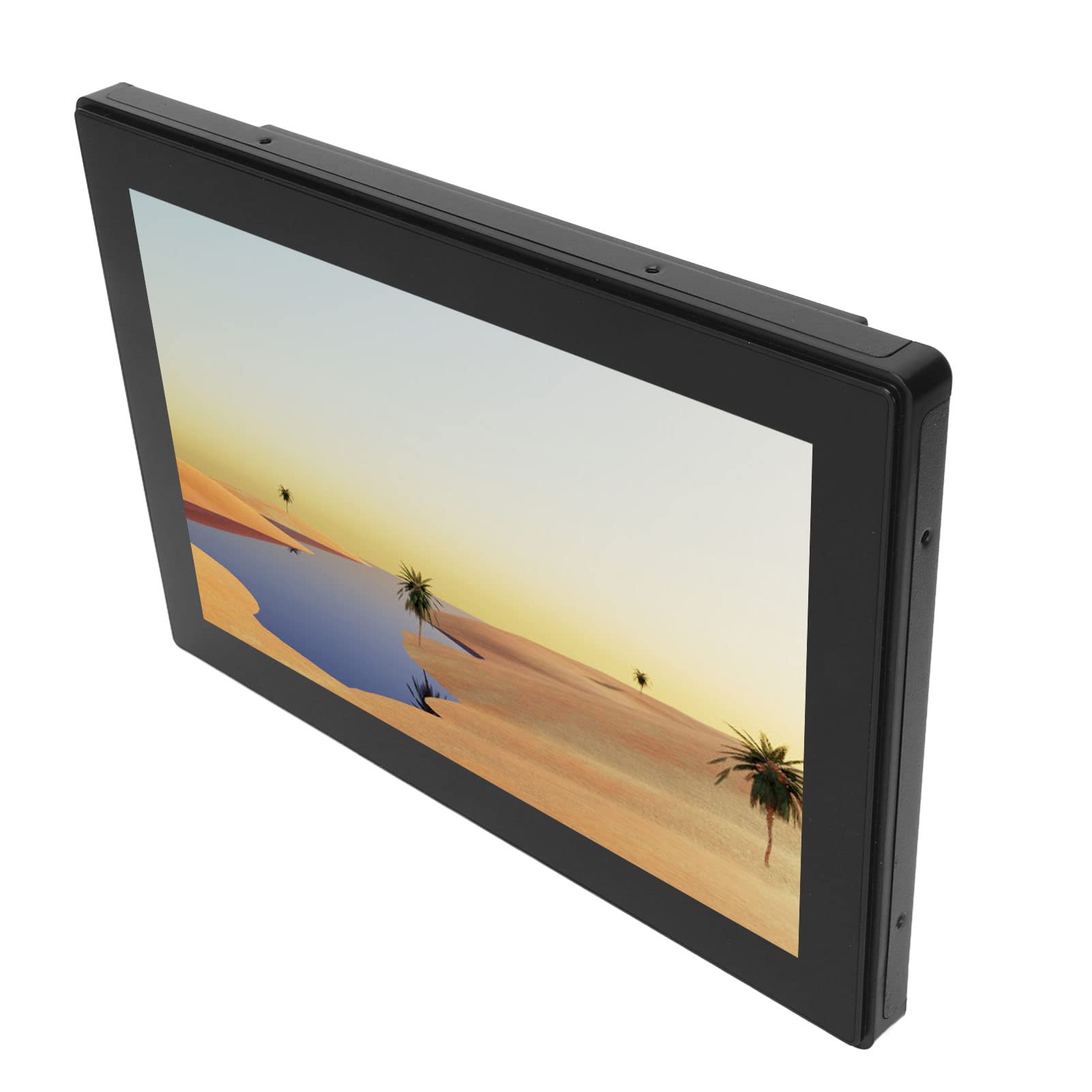 VINGVO 10.1 Inch Touchscreen Monitor, IPS Monitor IPS Wide View Technology Simple Operation IP65 Waterproof for Office (US Plug)