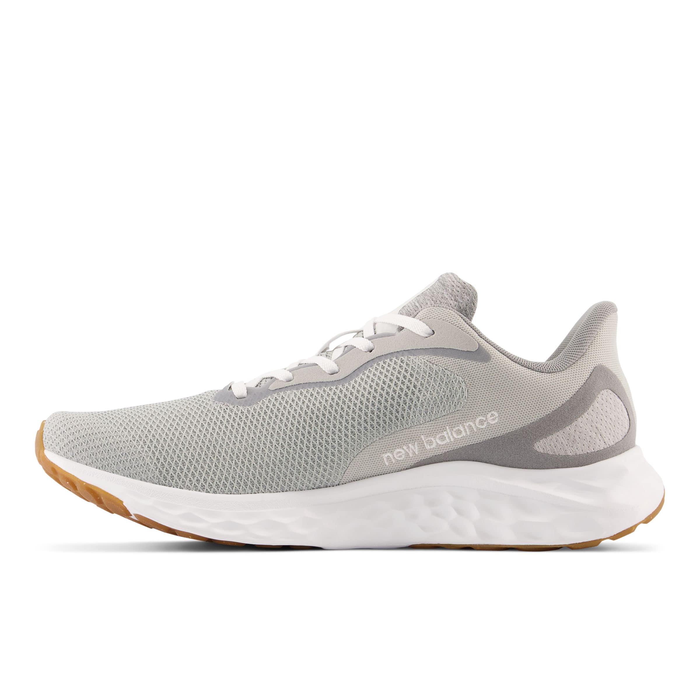 New Balance Men's Fresh Foam Arishi V4 Running Shoe, Grey/Gum, 10.5