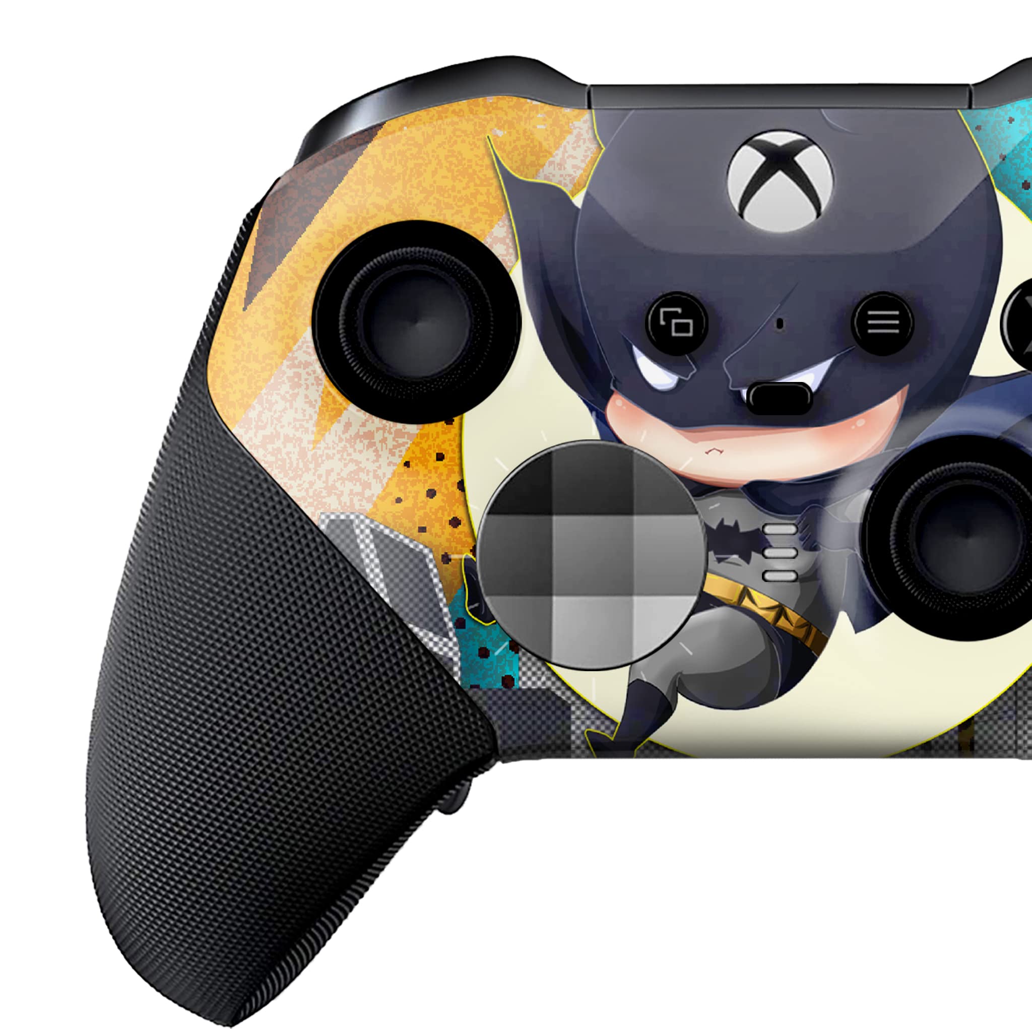 Psychedelic Waves Customised Wireless Controller for Elite by BCB. Original Elite Series 2 Controller Compatible with Xbox One / Series X & S. Customized with Water Transfer Printing (Not a Skin)