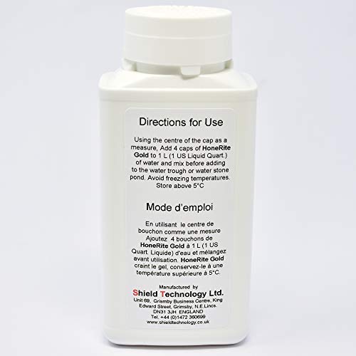 Shield Technology HoneRite Gold Water Additive 250ml by Honerite STN-HRG250 250ml Honing Solution. Formulated to Make Water Non-Corrosive and help protect against Rust