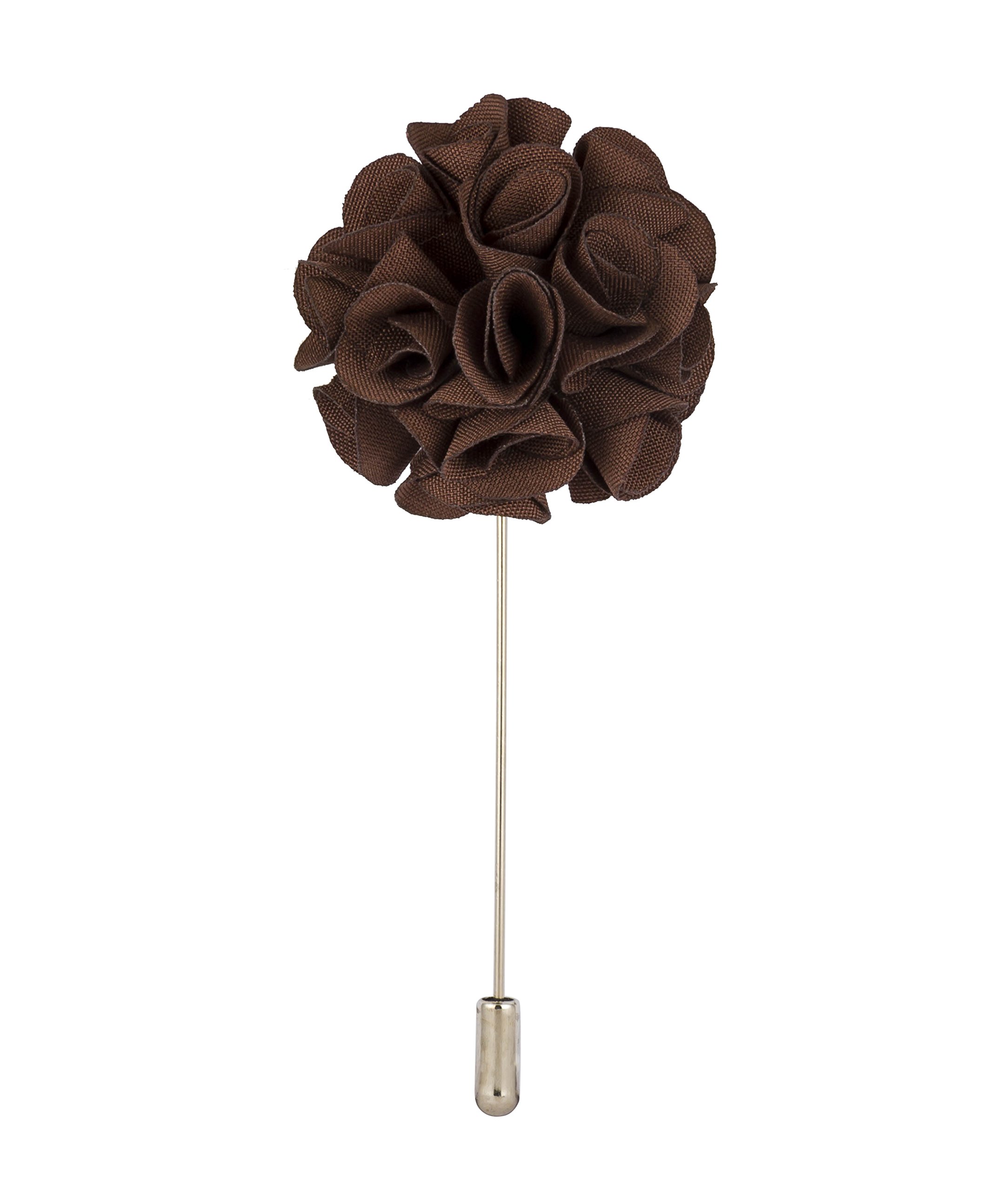 Knighthood Lapel Pin Flowers for Men Suits Brown Bunch Flower Brooch Brown