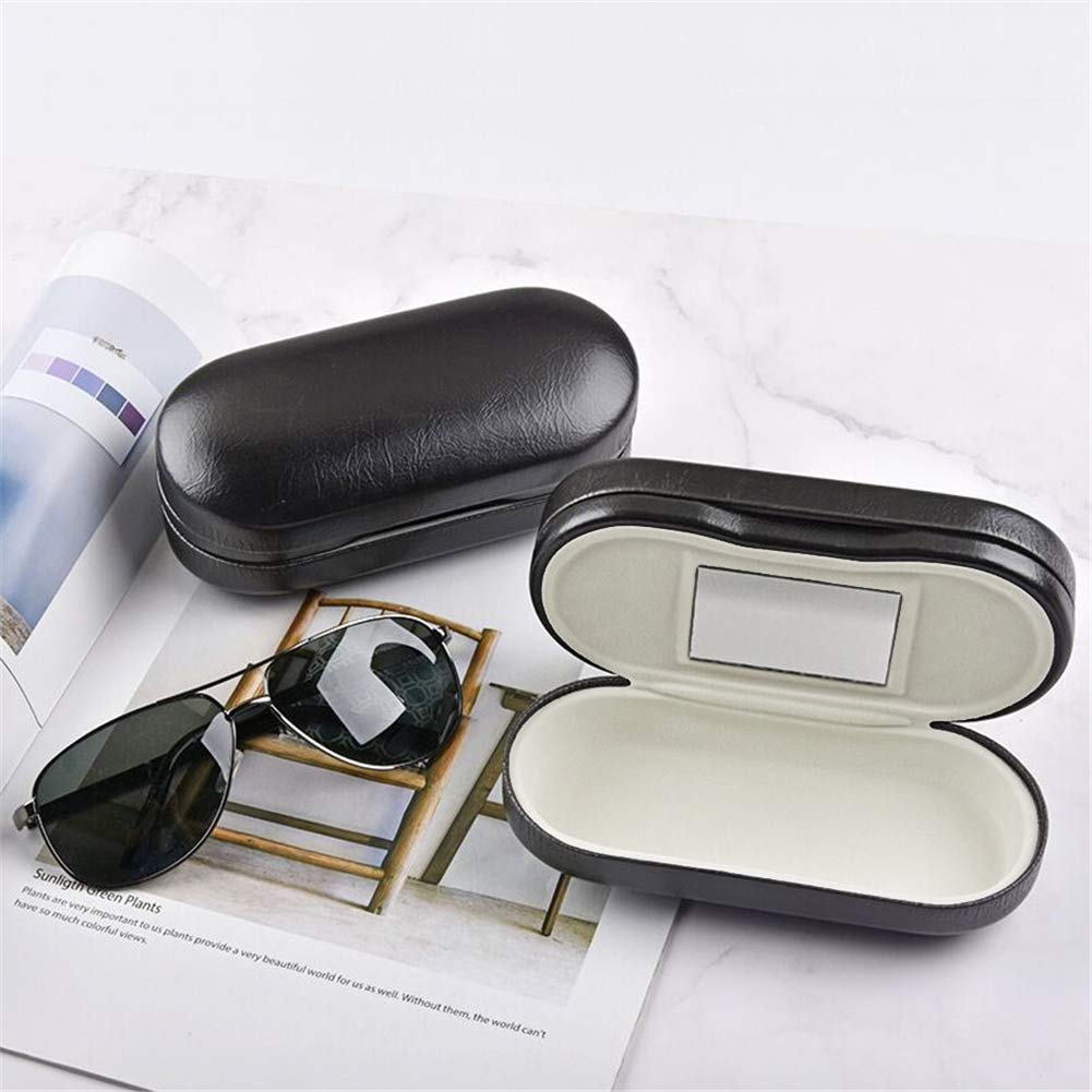 Metrical 2-in-1 Eyeglasses Case, Dual Glasses Case for Two Frames, Double Layer Hard Shell Protective Cases for Glasses, Not suitable for sunglasses