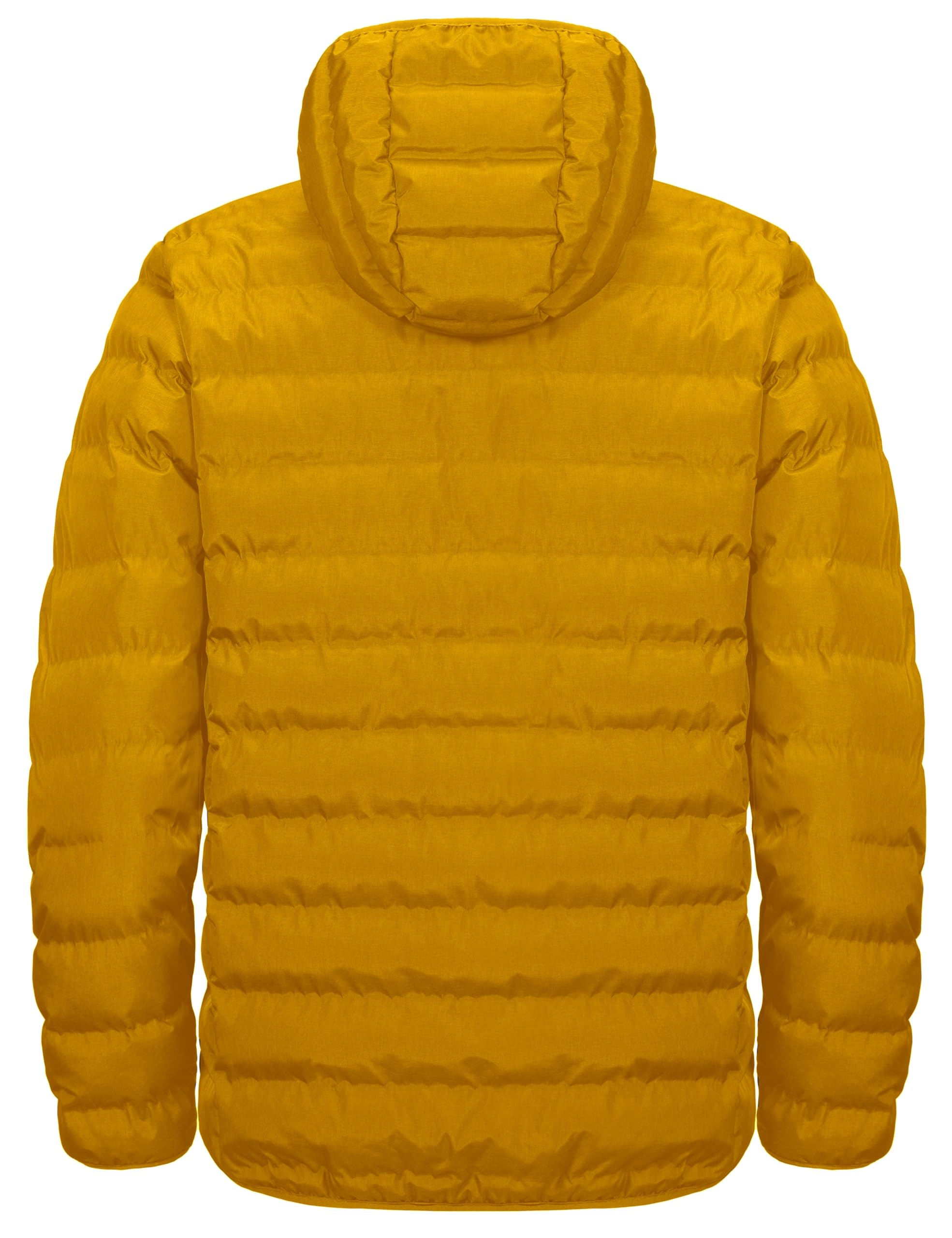 Little Donkey Andy Men's Down Jacket Windproof Warm Insulated Coat for Ski Snowboard Outdoor Yellow Heather M