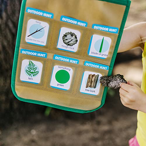 Melissa & Doug Let’s Explore Indoor/Outdoor Scavenger Hunt Play Set – 80 Double-Sided Cards - Activities For Kids, Seek And Find Games, Nature Game Kids Ages 4+