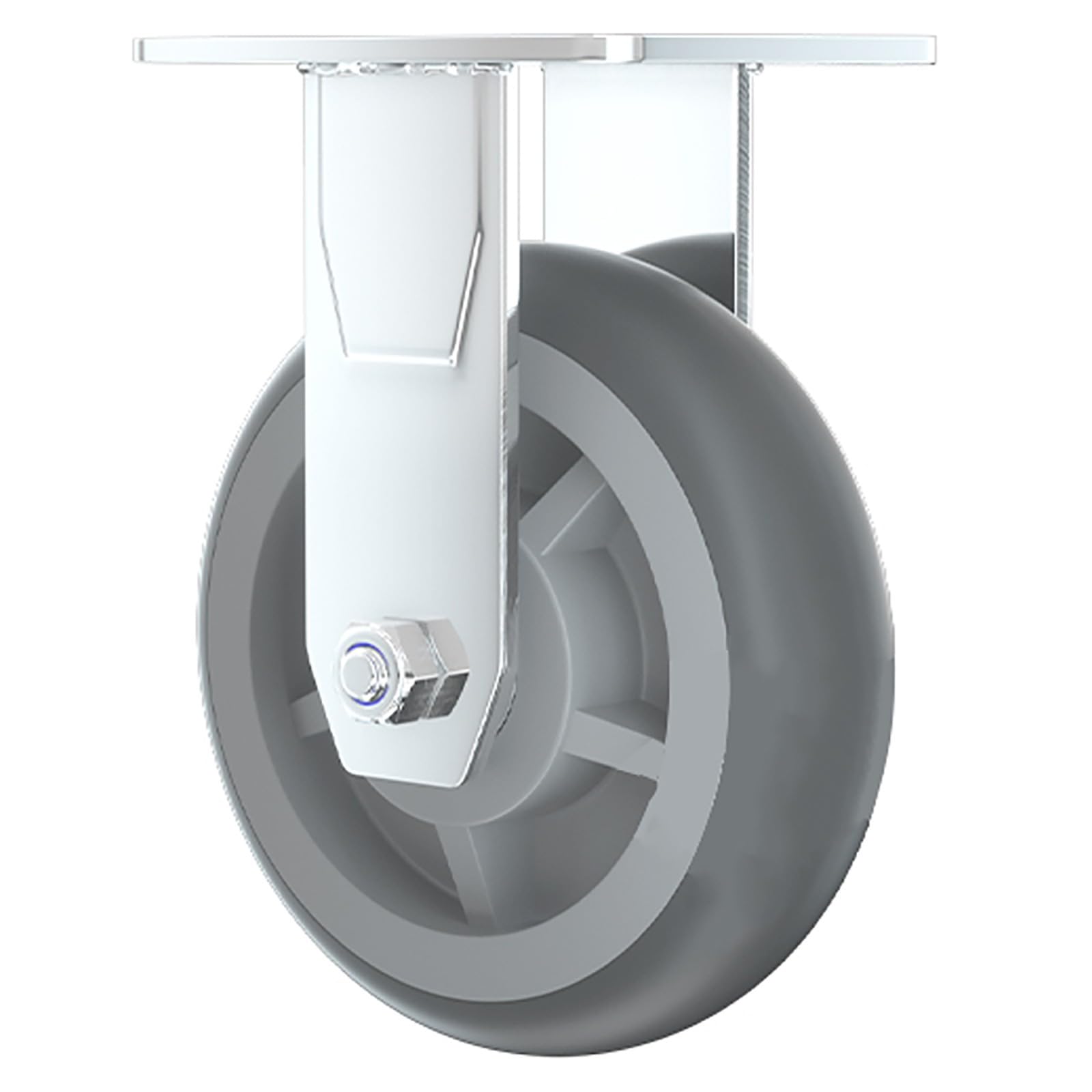 Load Capacity 750Kg Heavy Duty Casters, 6 Inch Caster Wheels, Casters Set of 4 Wheels Directional-Swivel-Brake Casters, Industrial/Workbench/Cart Casters Rubber-Silent(Fixed)