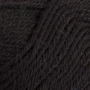 Knit Picks Wool of The Andes Worsted Weight 100% Wool Yarn Black (1 Ball - Coal)