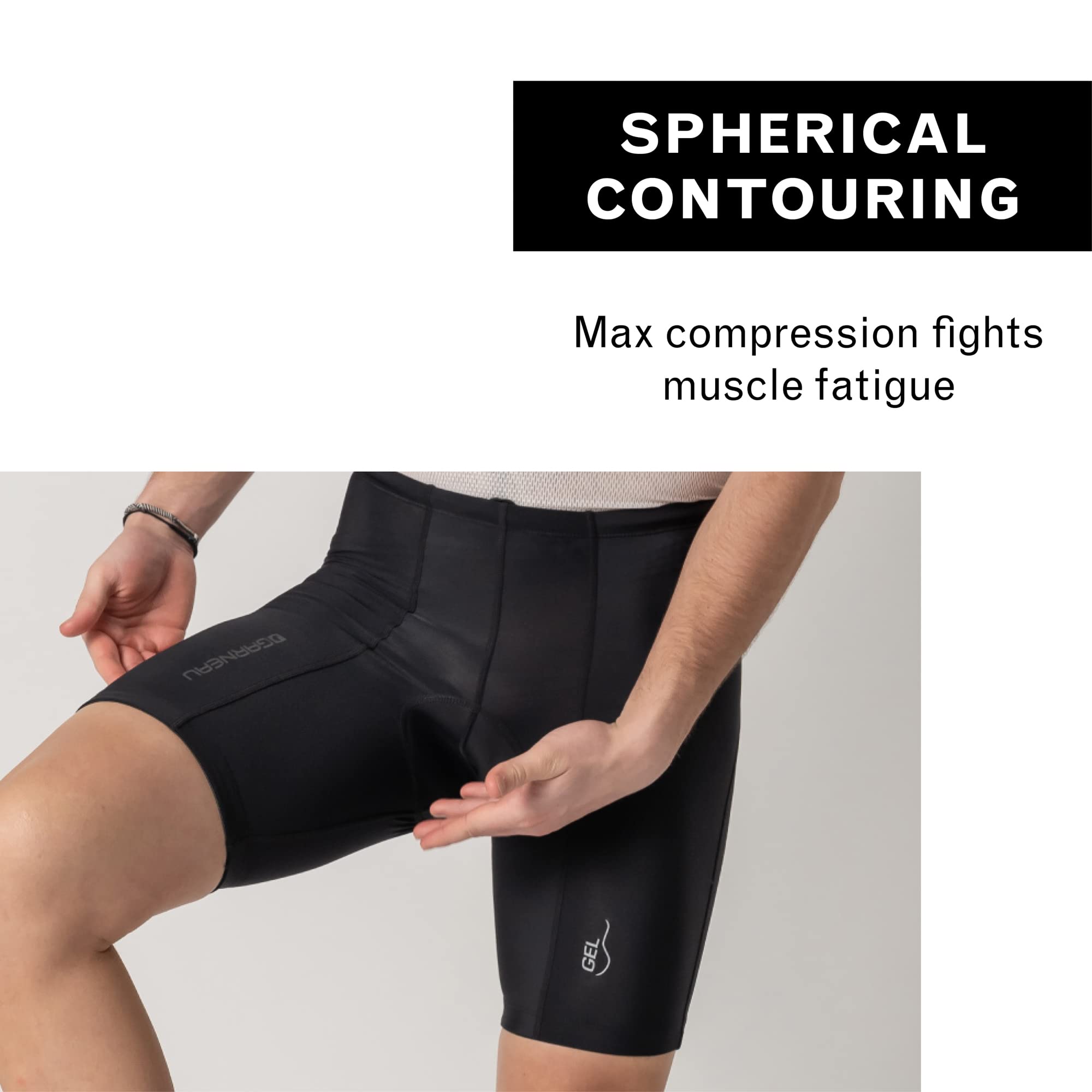 Louis Garneau, Men’s Classic Gel Bike Shorts with Padding, Black, Large