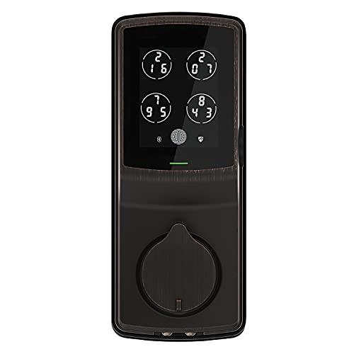 Lockly Secure Pro, Wi-Fi Smart Deadbolt, Keyless Entry Door Lock, PIN GenieĀ® Keypad, 3D Biometric Fingerprint Sensor, Auto Lock - Venetian Bronze (PGD728WVB)