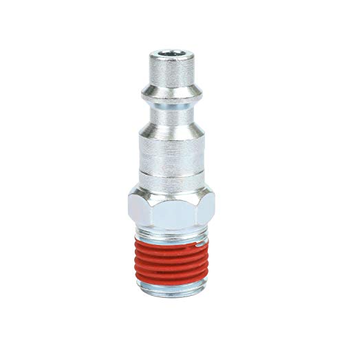 WYNNsky Industrial Air Plug Set, 1/4 Inch Body Size, 1/4 Inch NPT Male Threads Size, 5 Piecess Steel Air Compressor Accessories Fittings