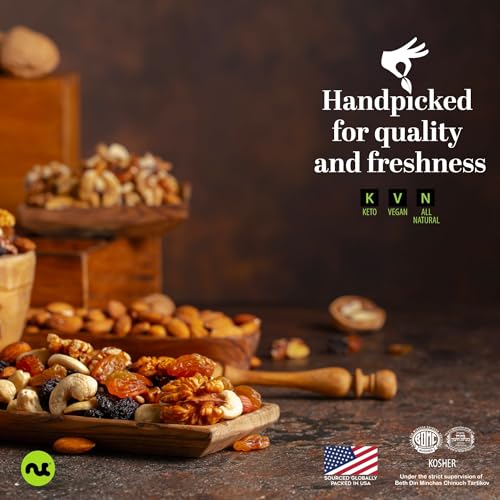 Nut Cravings - Raw Brazil Nuts, Unsalted, No Shell, Whole, Equivalent to Organic (16oz - 1 LB) Bulk Nuts Packed Fresh in Resealable Bag - Healthy Protein Food Snack, Natural Keto Friendly Vegan Kosher