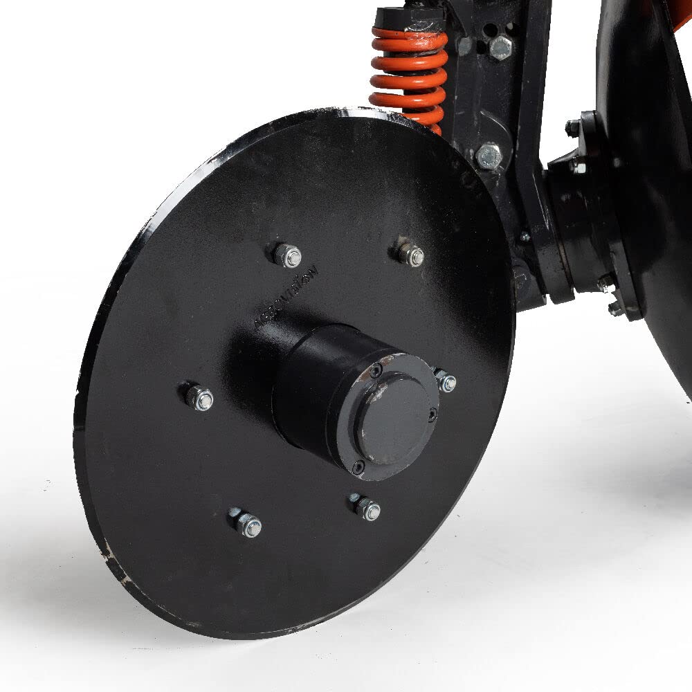 Titan Attachments Adjustable 2 Disc Bedder Plow, Category 2, 3 Point Quick Hitch Compatible