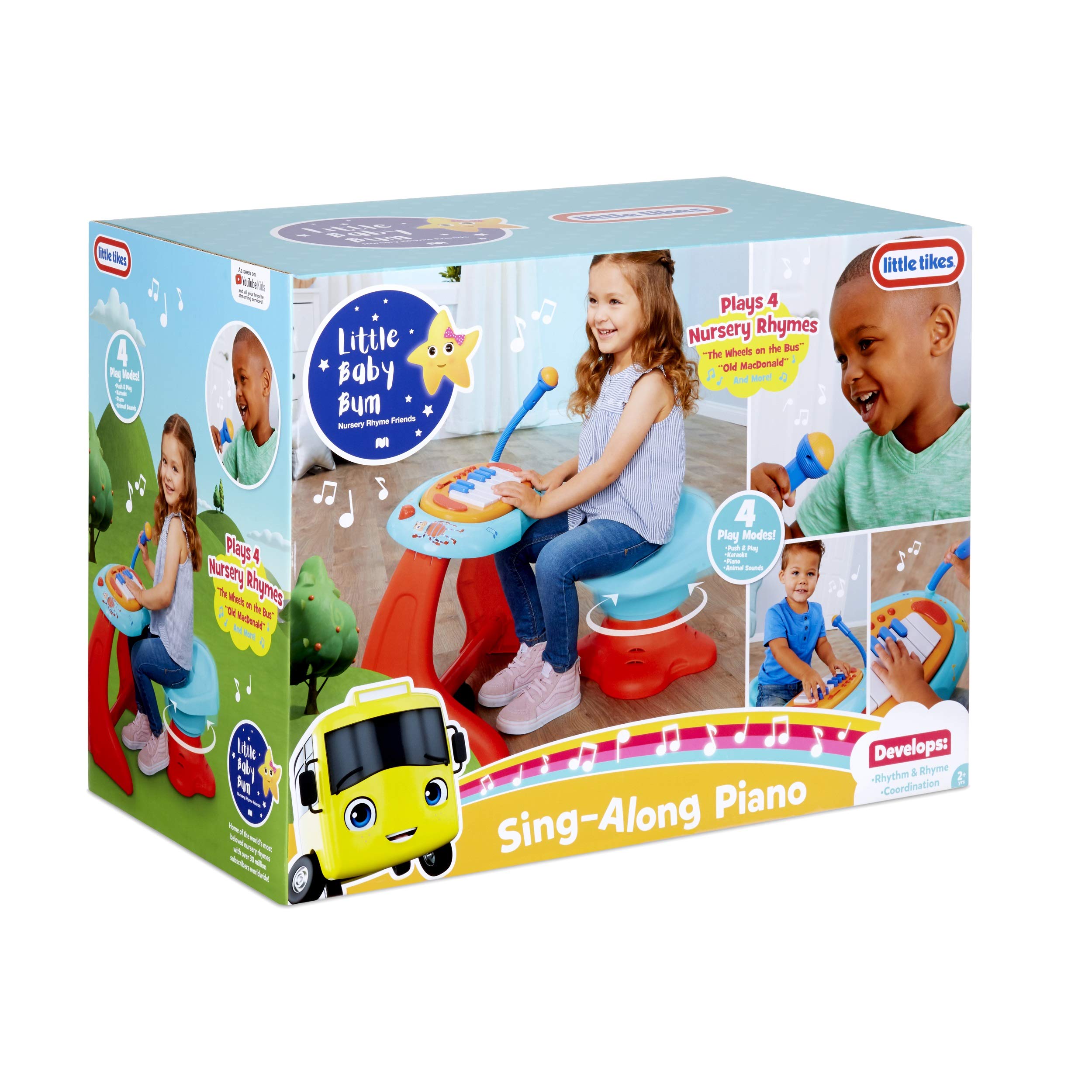 Little Tikes Little Baby Bum Sing-Along Piano Musical Station Keyboard with Working Microphone