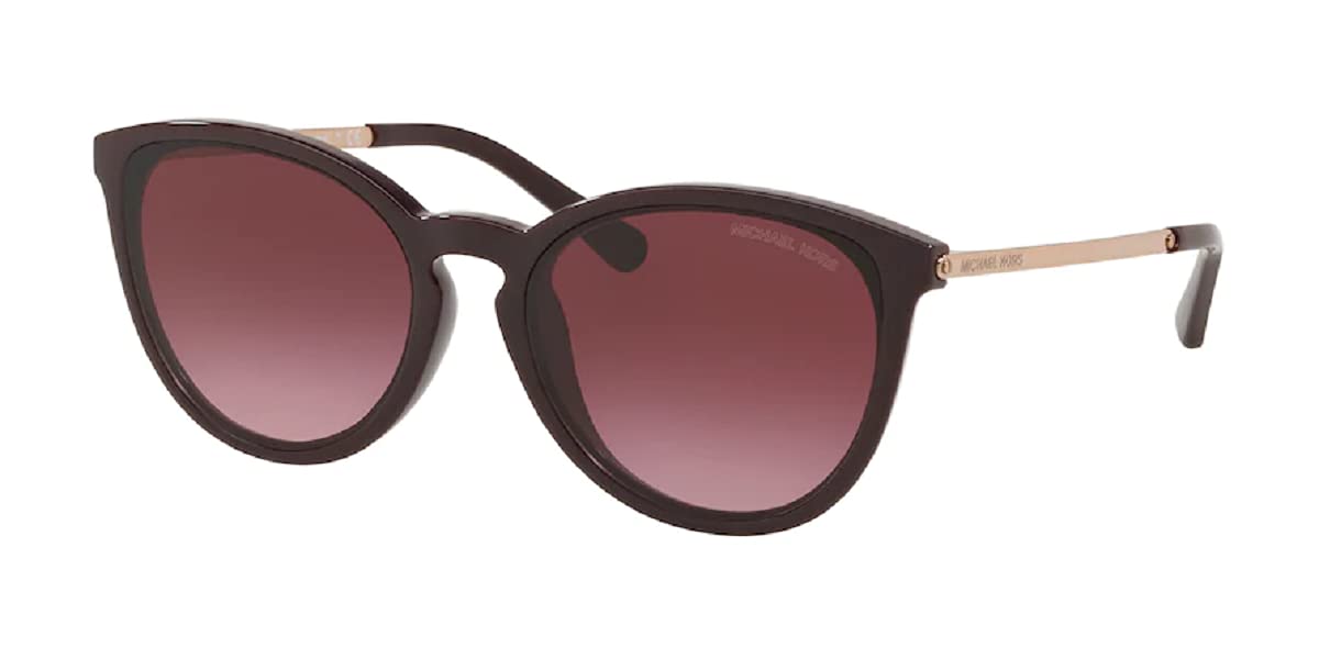Michael Kors MK2080U 33448H 56 MM Cordovan/Cordovan Gradient Round Sunglasses for Women + BUNDLE With Designer iWear Kit