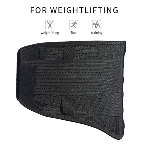 Lumbar Support Belt Breathable Back Support Belt Sports Support Waist Lower Back Brace Steel Plate Support Lumbar Support Belt for Pain Relief and Injury Prevention Back Braces for Lower Back Pain Rel