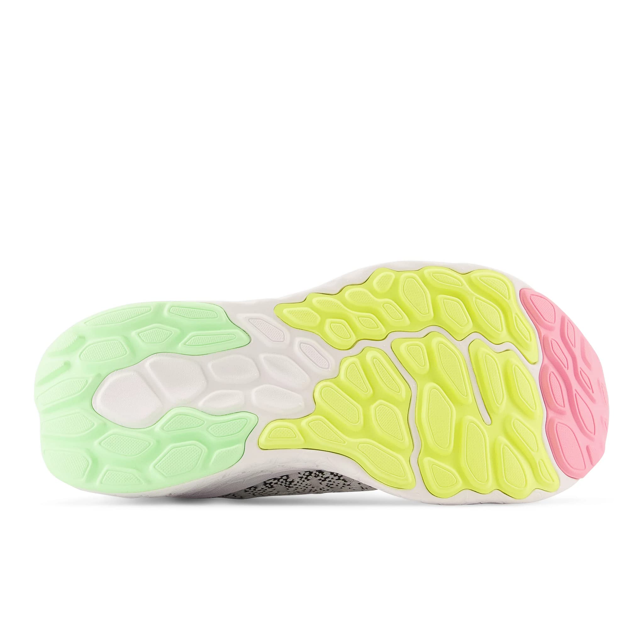 New Balance Women's Fresh Foam X 1080 Unlaced, White/Black/Vibrant Green/Bubblegum, 7.5