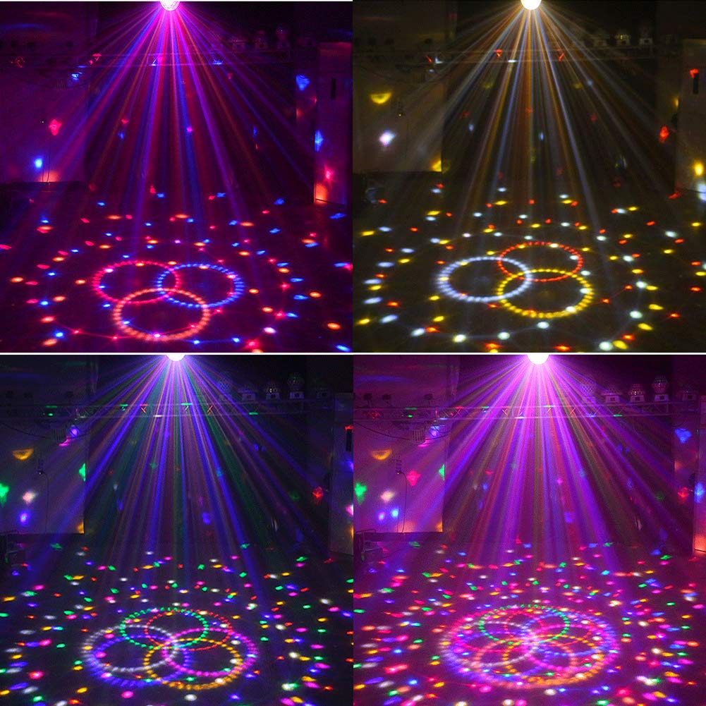 Lukasa Disco Ball Party Lights,Sound Activated Disco Lights with Remote Control,7 RBG Modes Atmosphere Strobe Light for Home Room Dance Birthday DJ Bar Karaoke Xmas Wedding Show Club Pub