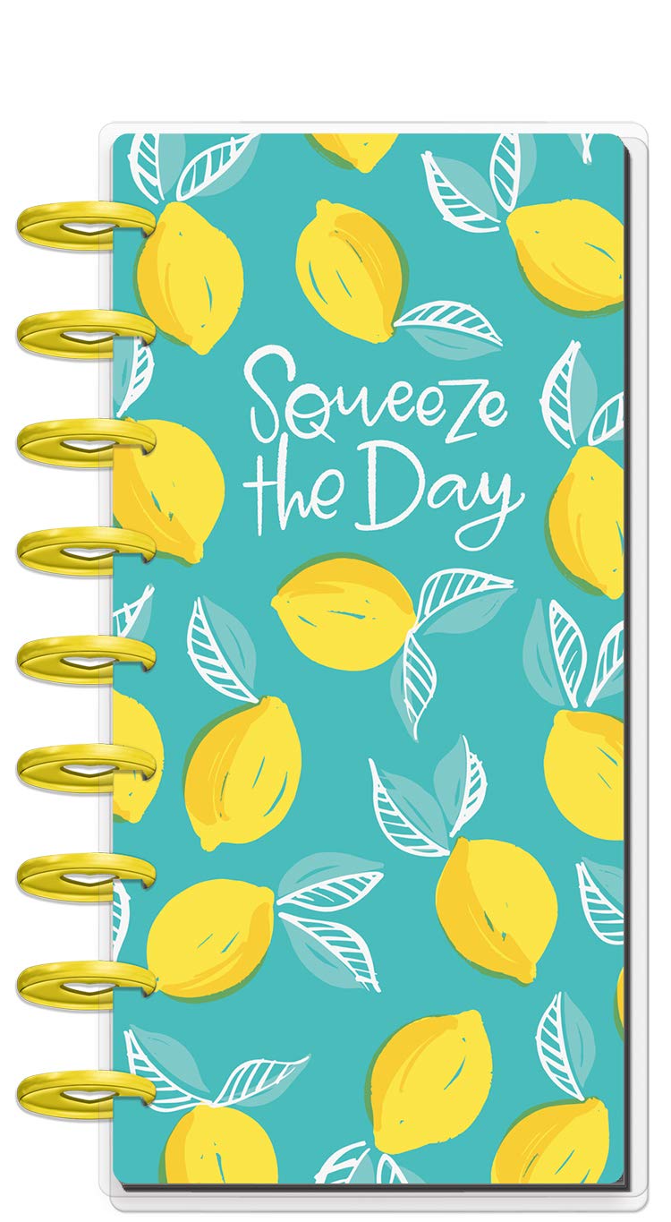 me & my BIG ideas Classic Half Sheet Notebook - The Happy Planner Scrapbooking Supplies - Lemon Print - 60 Sheets of Dot Grid Paper - Journaling, Making Lists, Staying Organized - Classic Size