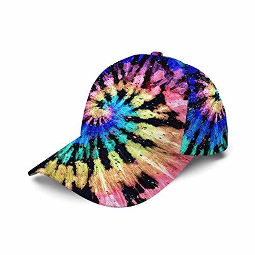 Pehede Tie Dye Baseball Cap Trucker Snapback Hats Vintage Ball Hat Adjustable Sport Caps for Men Women