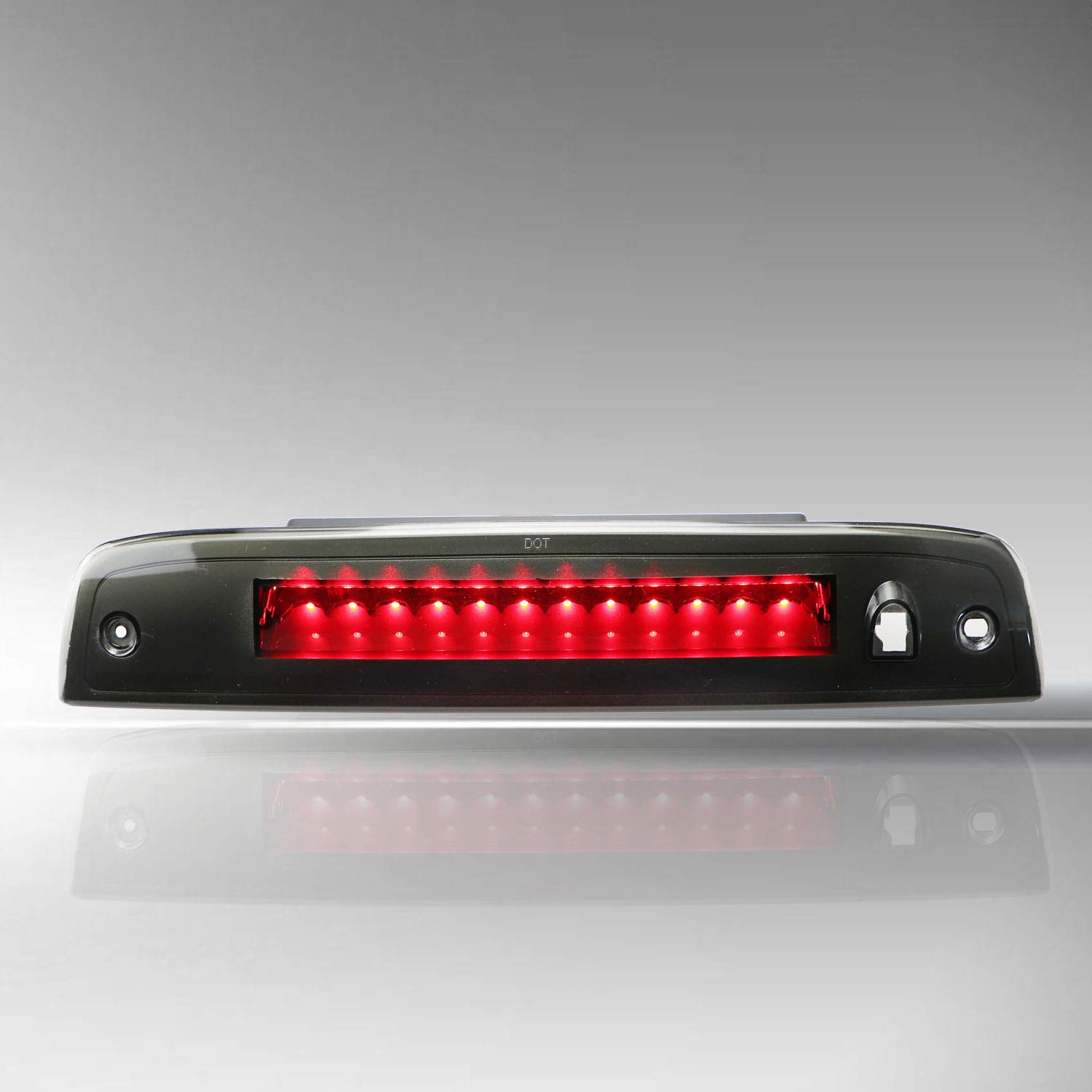 LED Third 3rd Brake Cargo Light fit for Ford Expedition 2003-2016,fit fo Lincoln Navigatorr 2003-2016, High Mount Stop Tail Light (Chrome Housing Red Lens)