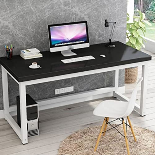XBWEI 110 x 60cm Office Desk Computer Table Laptop Metal Steel Frame Easy Assemable Home Office Workstation (Color : E)
