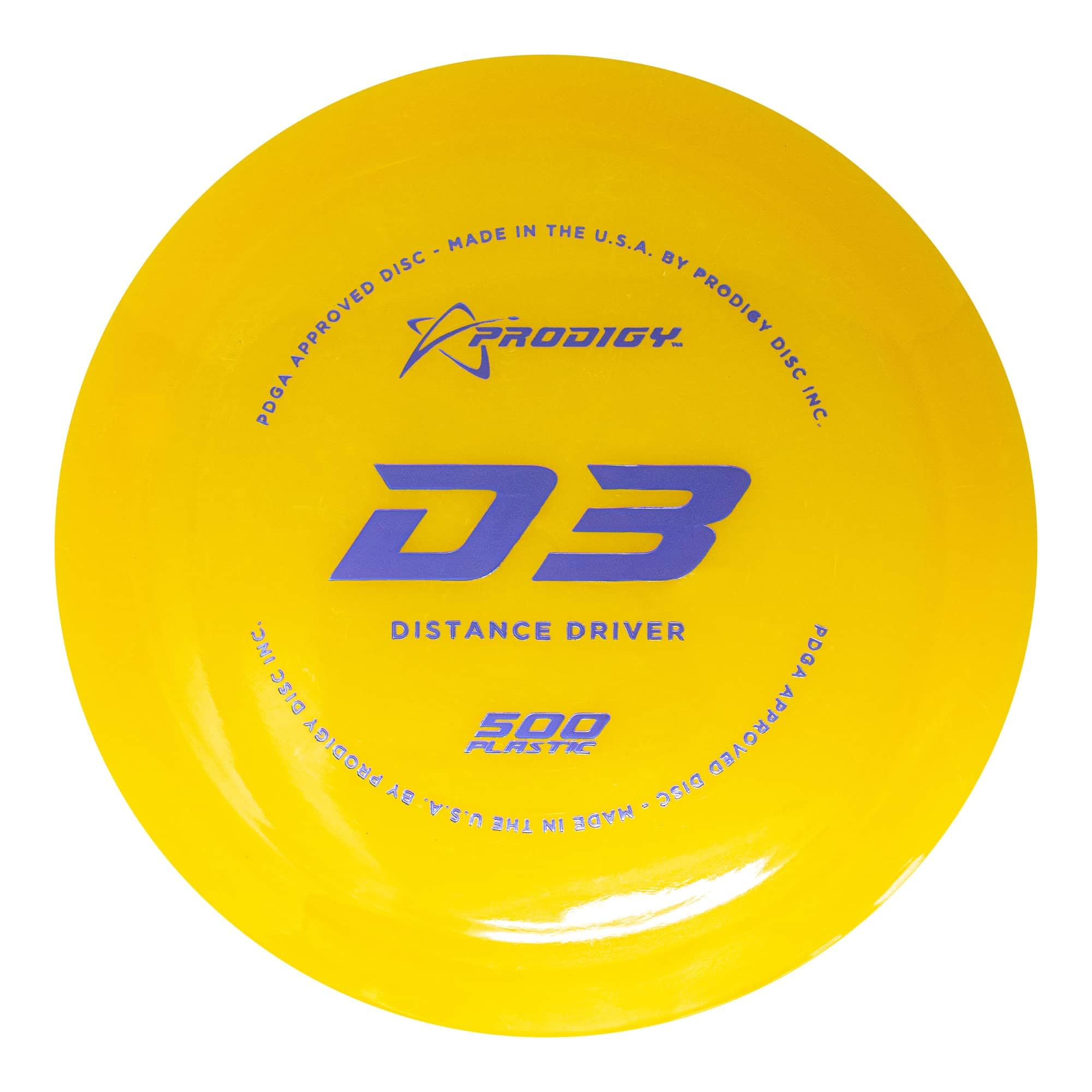 Prodigy Disc 500 D3 Driver | Stable Distance Driver Disc Golf Disc | Comfortable Grip | Great for Far, Straight Shots | 170-174g (Colors May Vary)