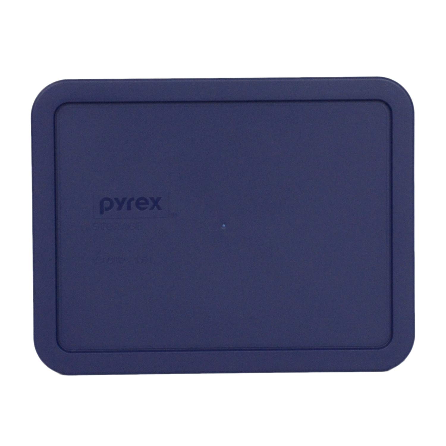 Pyrex (2) 7200-PC 2 Cup, (1) 7201-PC 4 Cup, (1) 7210-PC 3 Cup, and (1) 7211-PC 6 Cup Blue Plastic Storage Lids Made in the USA