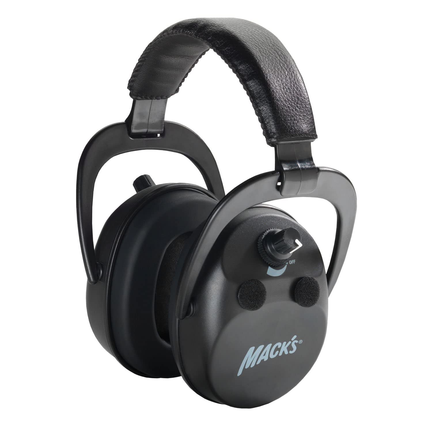 Mack's Live Fire Electronic Shooting Earmuffs – Comfortable, Low Profile Hearing Enhancement and Hearing Protection for Shooters