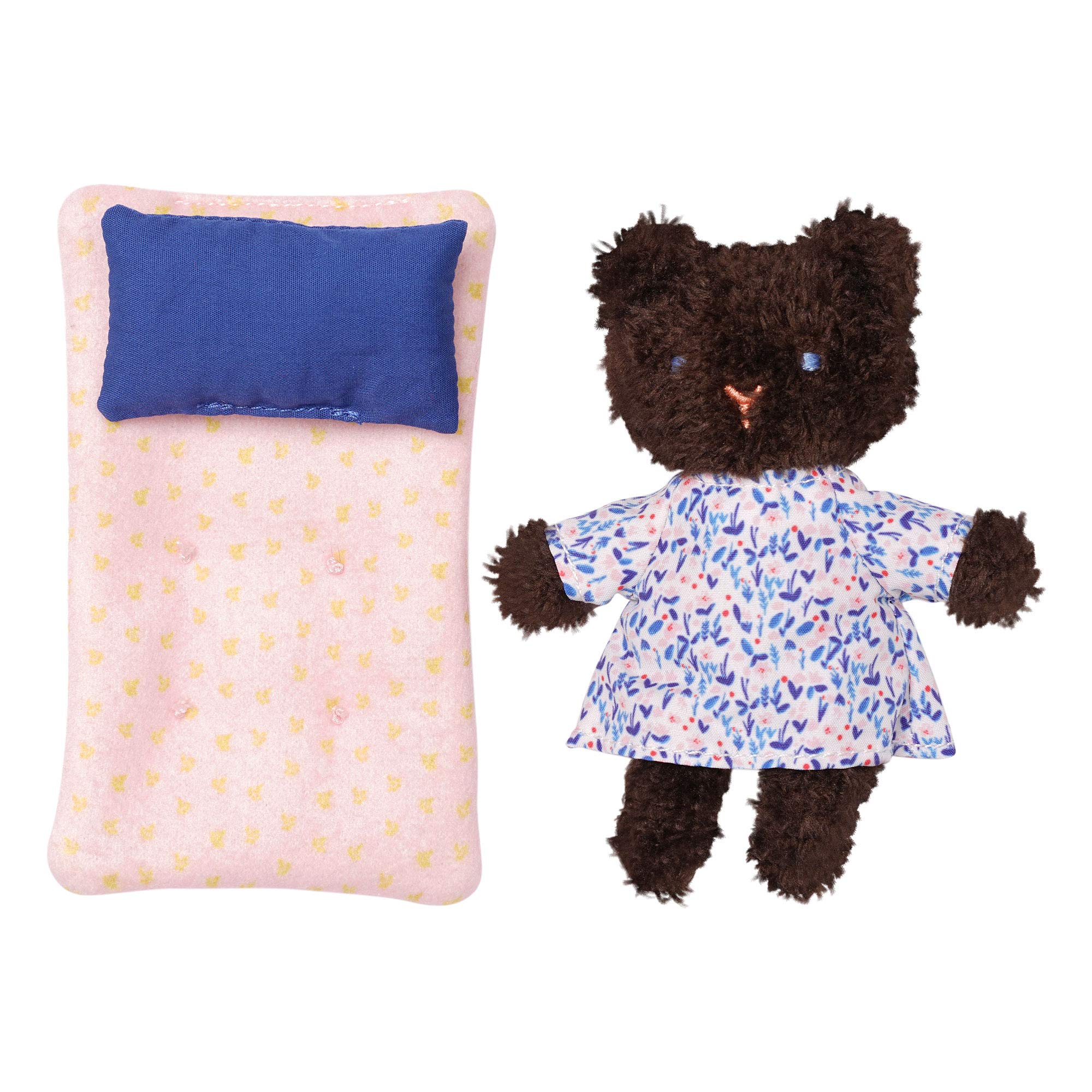 Manhattan Toy Little Nook Bluebell Bear Stuffed Animal with Removable Clothing, Sleeping Bag & Keepsake Box