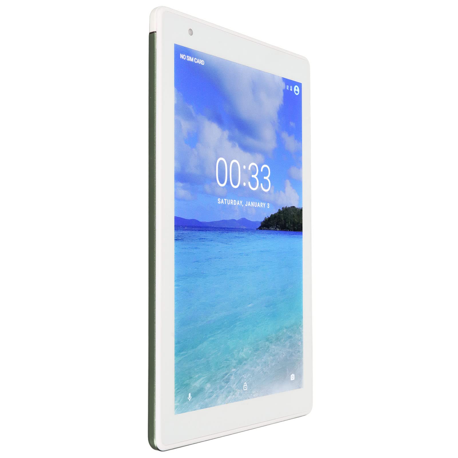 MAVIS LAVEN Calling Tablet, Tablet PC Dual SIM Dual Standby 3 Card Slot 100‑240V 8.1 Inch HD Display 2MP Front 5MP Rear MTK6592 for Android 10 for Study (US Plug)