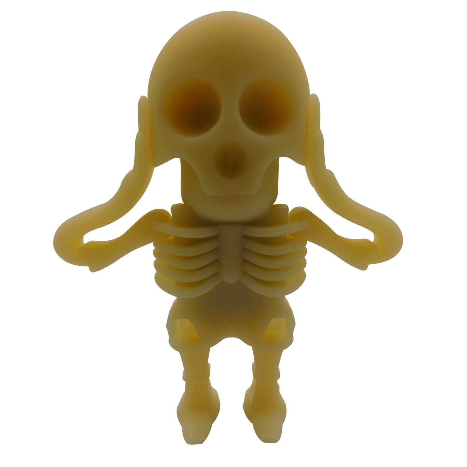 USB Flash Drives Thumb Drive Cartoon Human Skeleton Memory Sticks Pendrives for Halloween Present Boy's Gift (Beige 64GB)