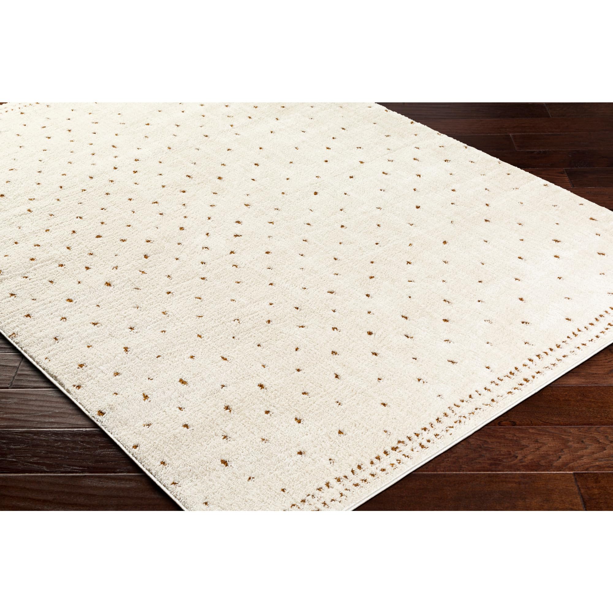 Livabliss Freud Contemporary Machine Woven Area Rug, 9'2" x 12', Ivory