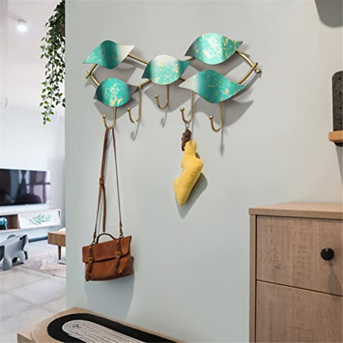 XDCHLK Creative Wall Hook Bathroom Coat Storage Rack Entrance Metal Shelf Door Key Hanger