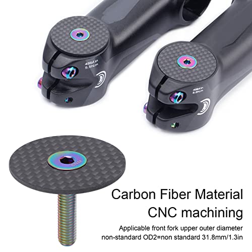 Pinsofy Headset Top Protection Multifunctional Carbon High Strength Titanium Alloy Stem for Road Bike