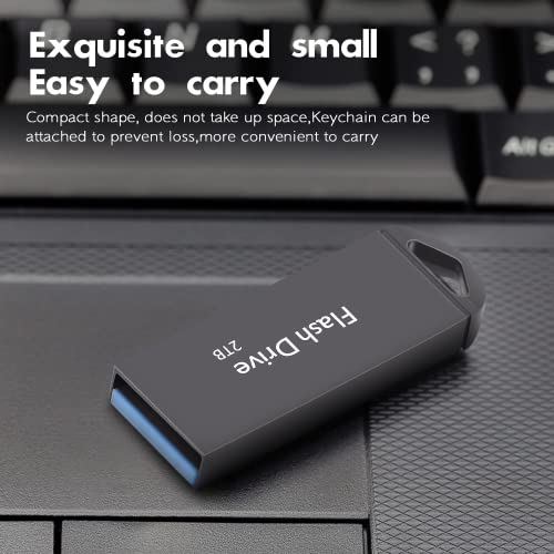 USB Flash Drive 2TB, Portable Thumb Drives 2000GB USB 3.0 Memory Stick, Ultra Large Storage USB 3.0 Drive, High-Speed 2000GB Jump Drive, 2TB Swivel Design Zip Drive for Laptop/PC